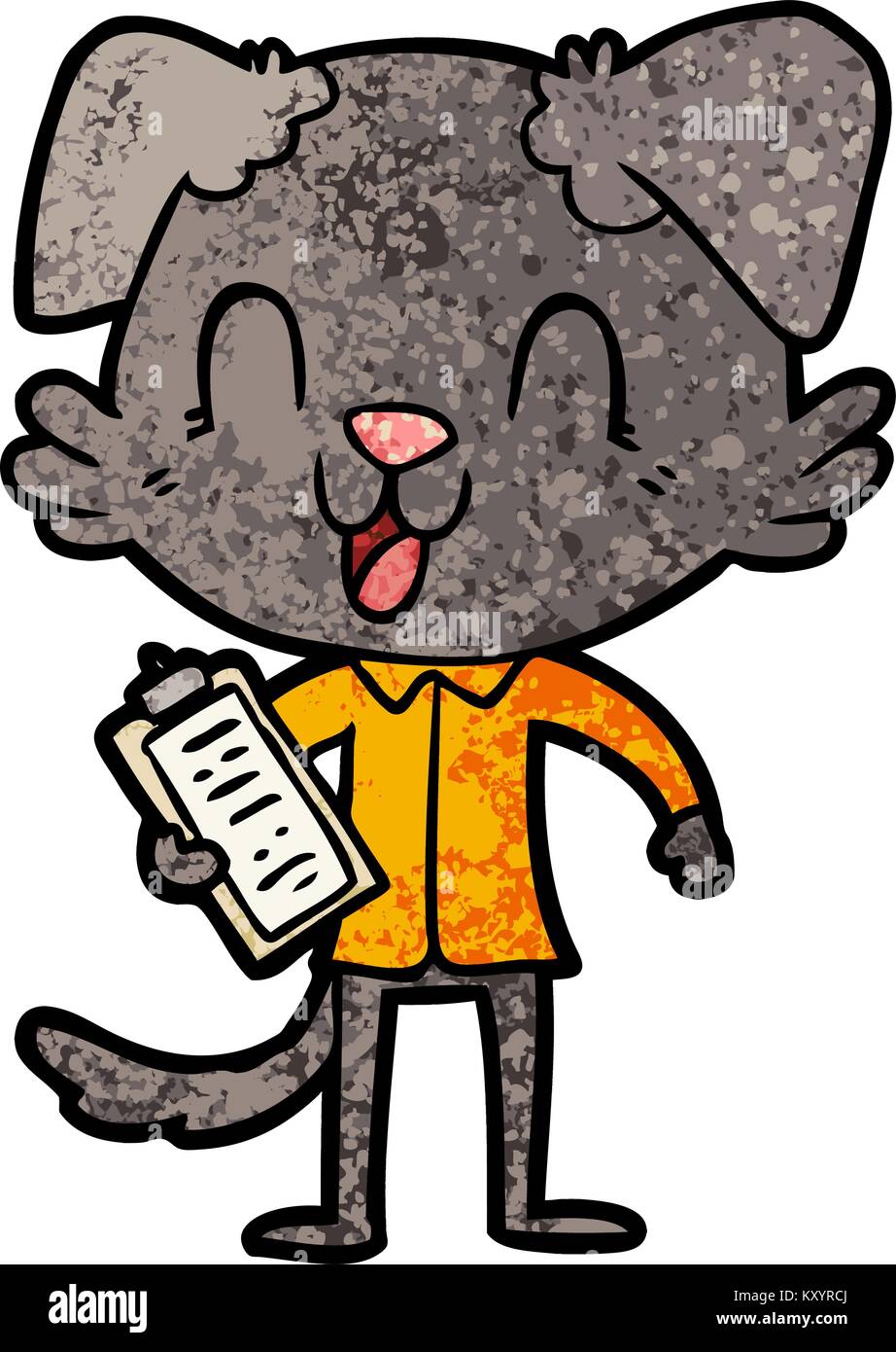 laughing cartoon dog boss Stock Vector Image & Art - Alamy