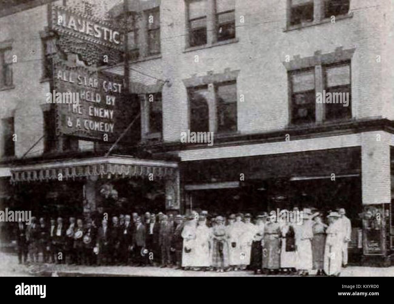 A still or reference to the 1920 silent film 'Held by the Enemy,' an ...