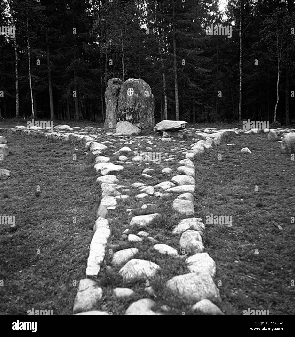 Grave field from the iron age hi-res stock photography and images - Alamy