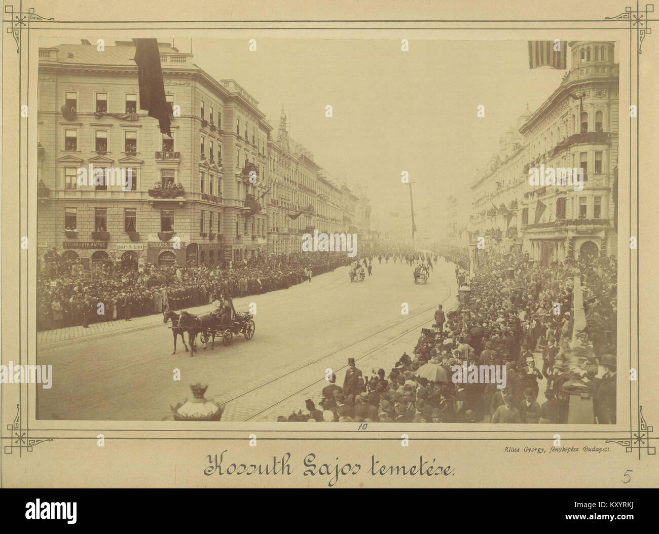 This photograph, taken on April 1, 1894, shows the funeral procession ...