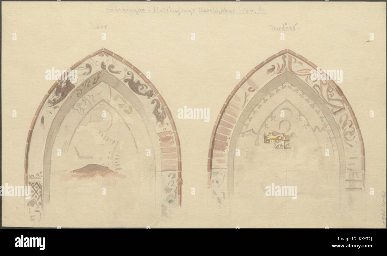 Sankta Maria Church in Helsingborg, Sweden, is a prominent Gothic-style ...