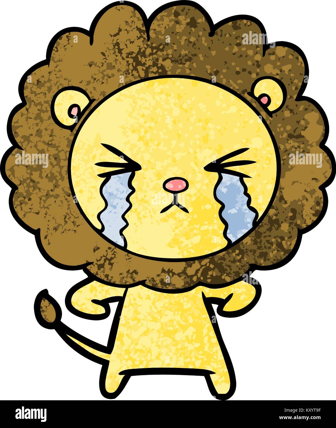 cartoon crying lion Stock Vector Image & Art - Alamy