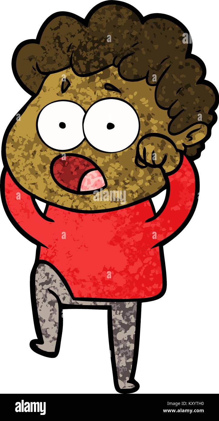 cartoon man gasping in surprise Stock Vector Image & Art - Alamy