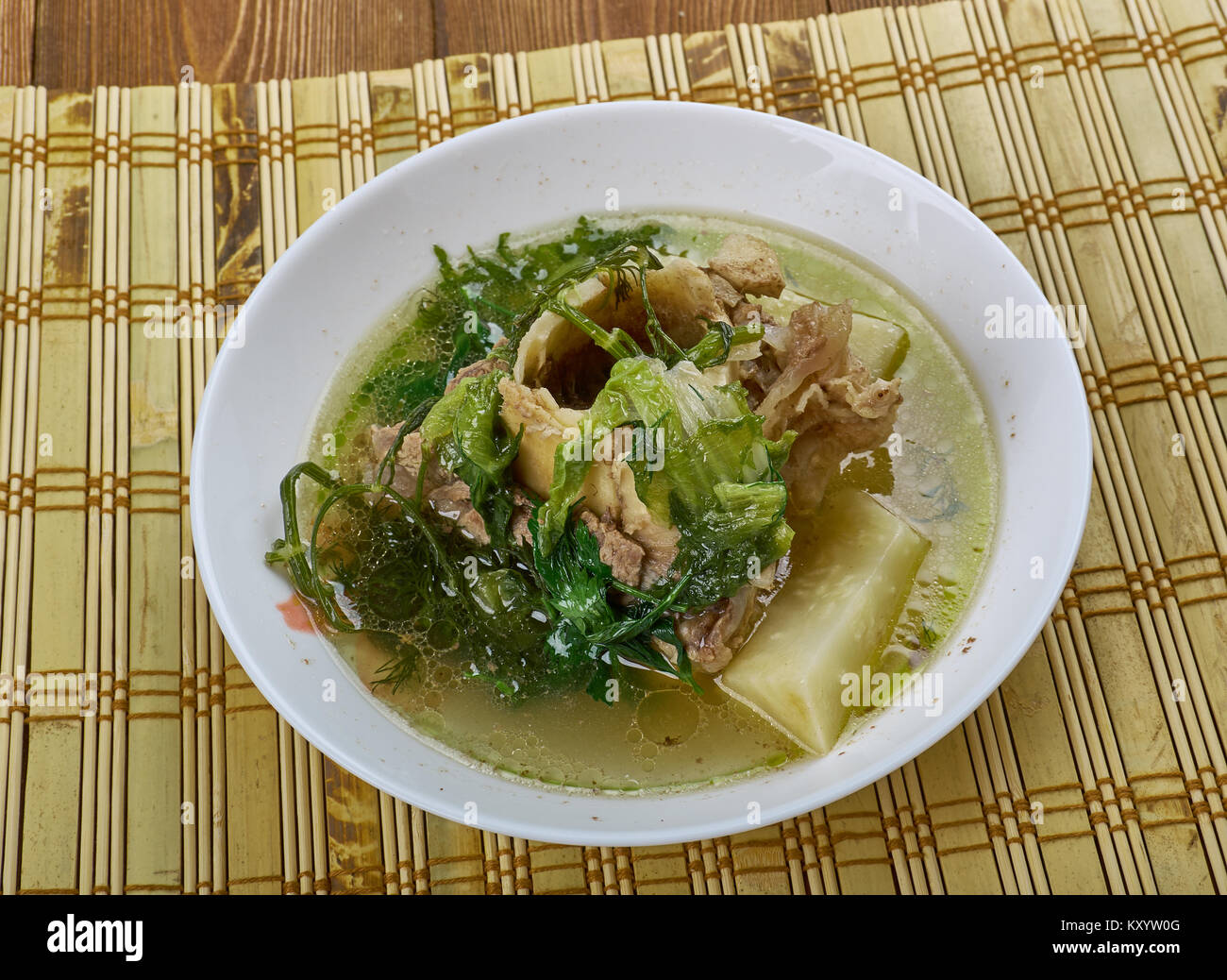 Nigerian bitter leaf soup - Ofe Onugbu Stock Photo - Alamy