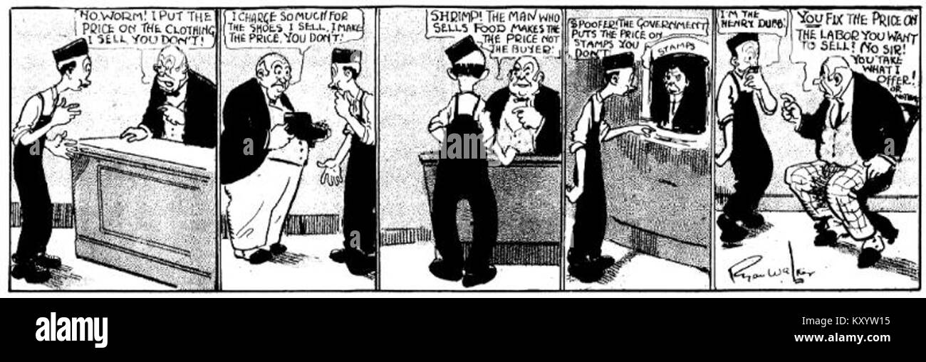 A historical image of Henry Dubb, illustrating his actions in buying ...