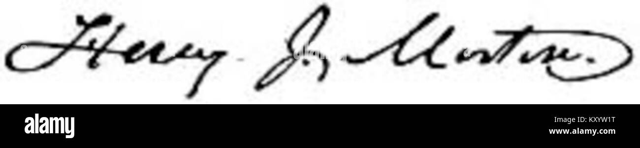 Henry Jackson Morton (signature Stock Photo - Alamy