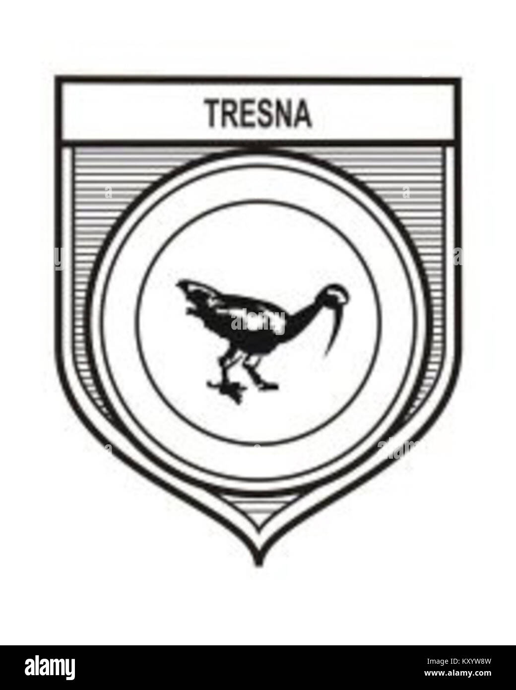 Herb sołectwa Tresna Stock Photo - Alamy