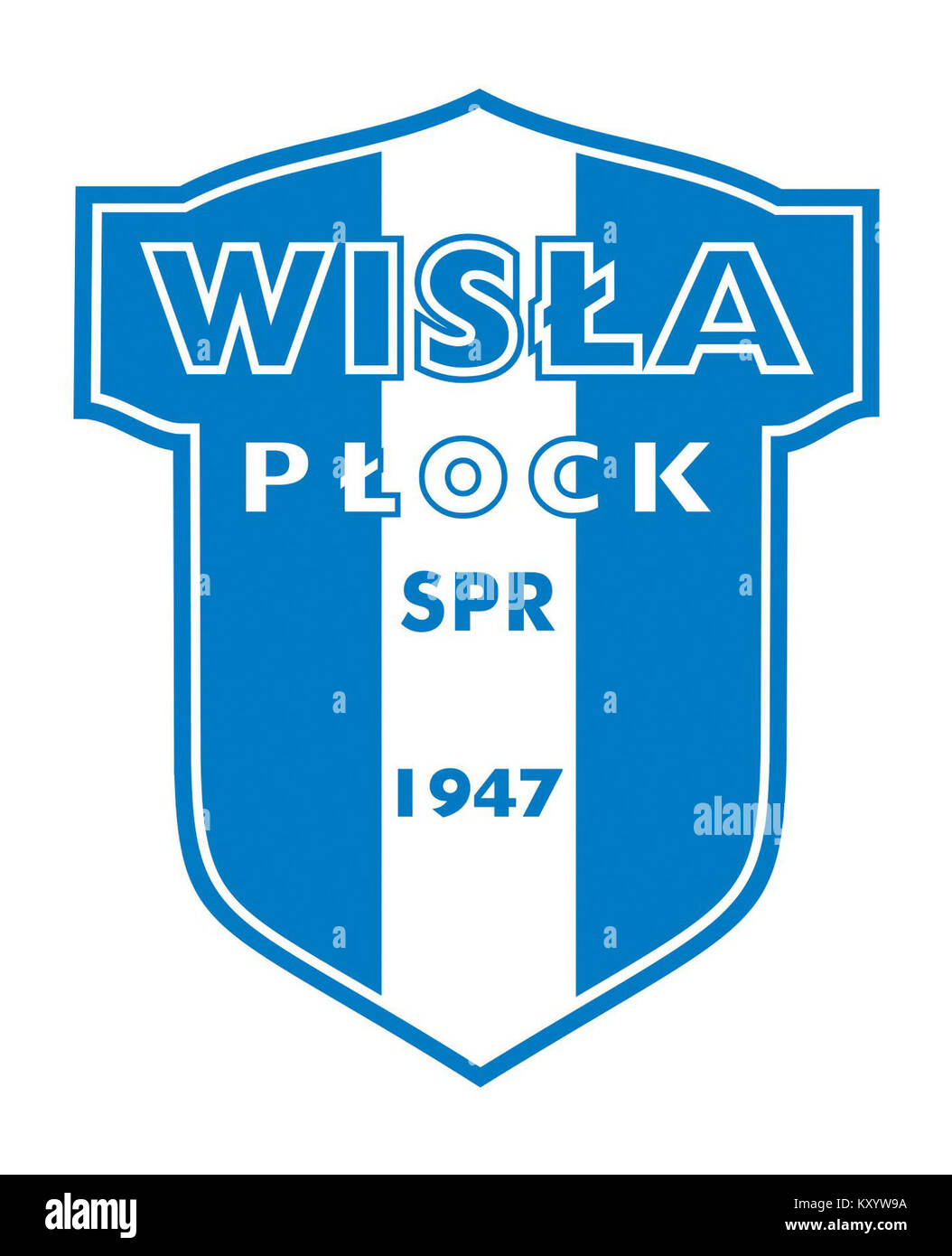The emblem of Herb SPR Wisla Płock represents the sports club’s ...