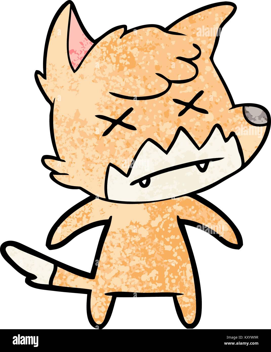 cartoon dead fox Stock Vector Image & Art - Alamy
