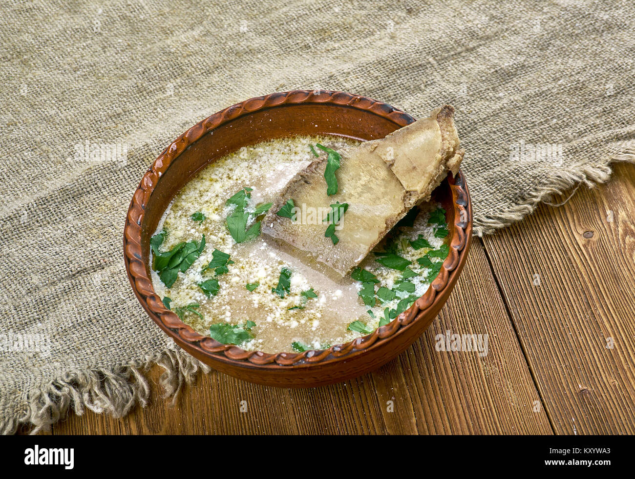 Ciorba de miel cu bors - romanian lamb soup