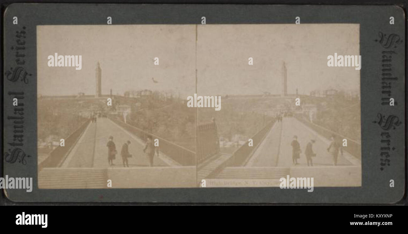 A stereoscopic view of High Bridge in New York City from the Robert N ...