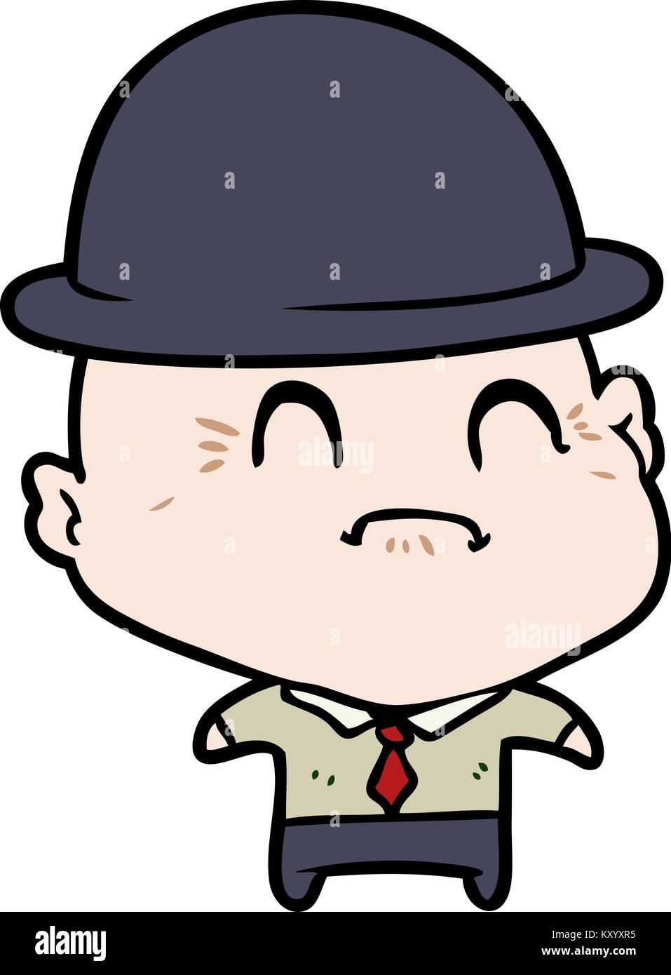 cartoon old businessman Stock Vector Image & Art - Alamy