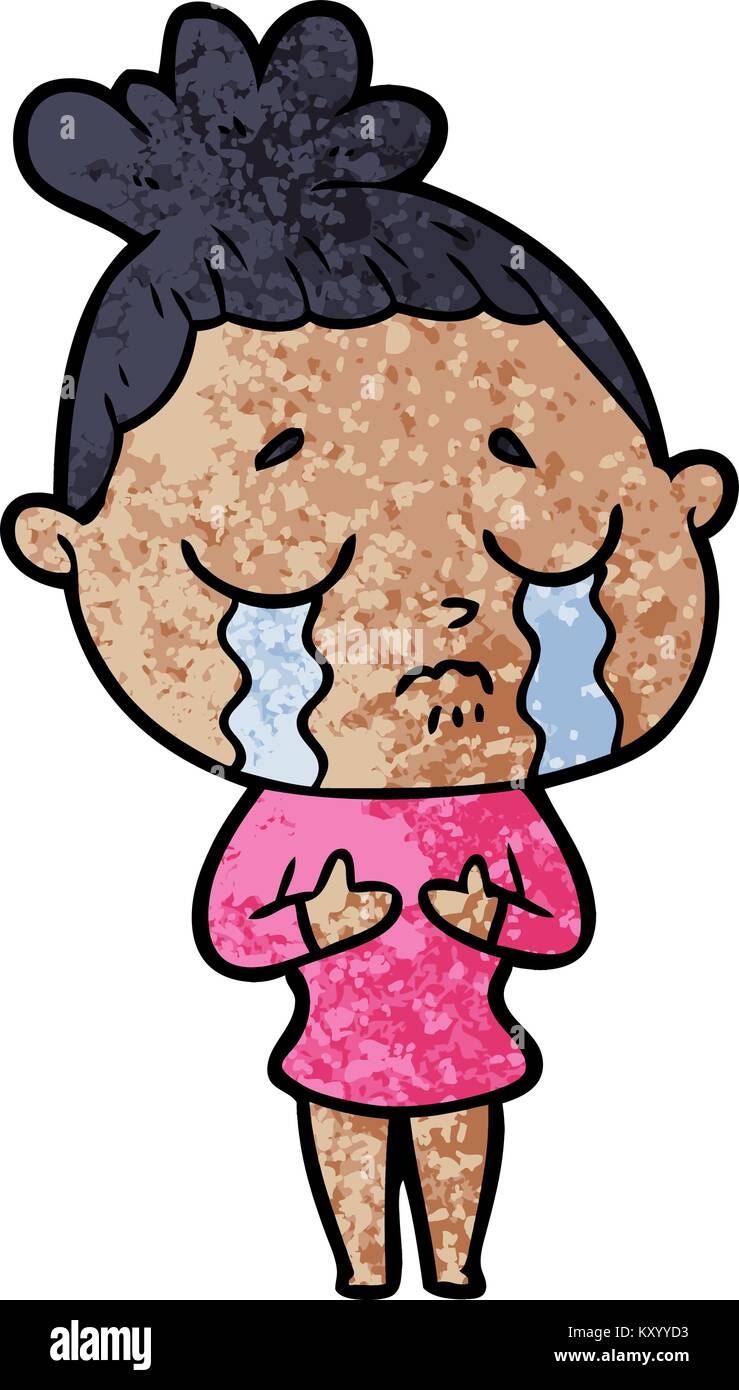 cartoon crying woman Stock Vector Image & Art - Alamy