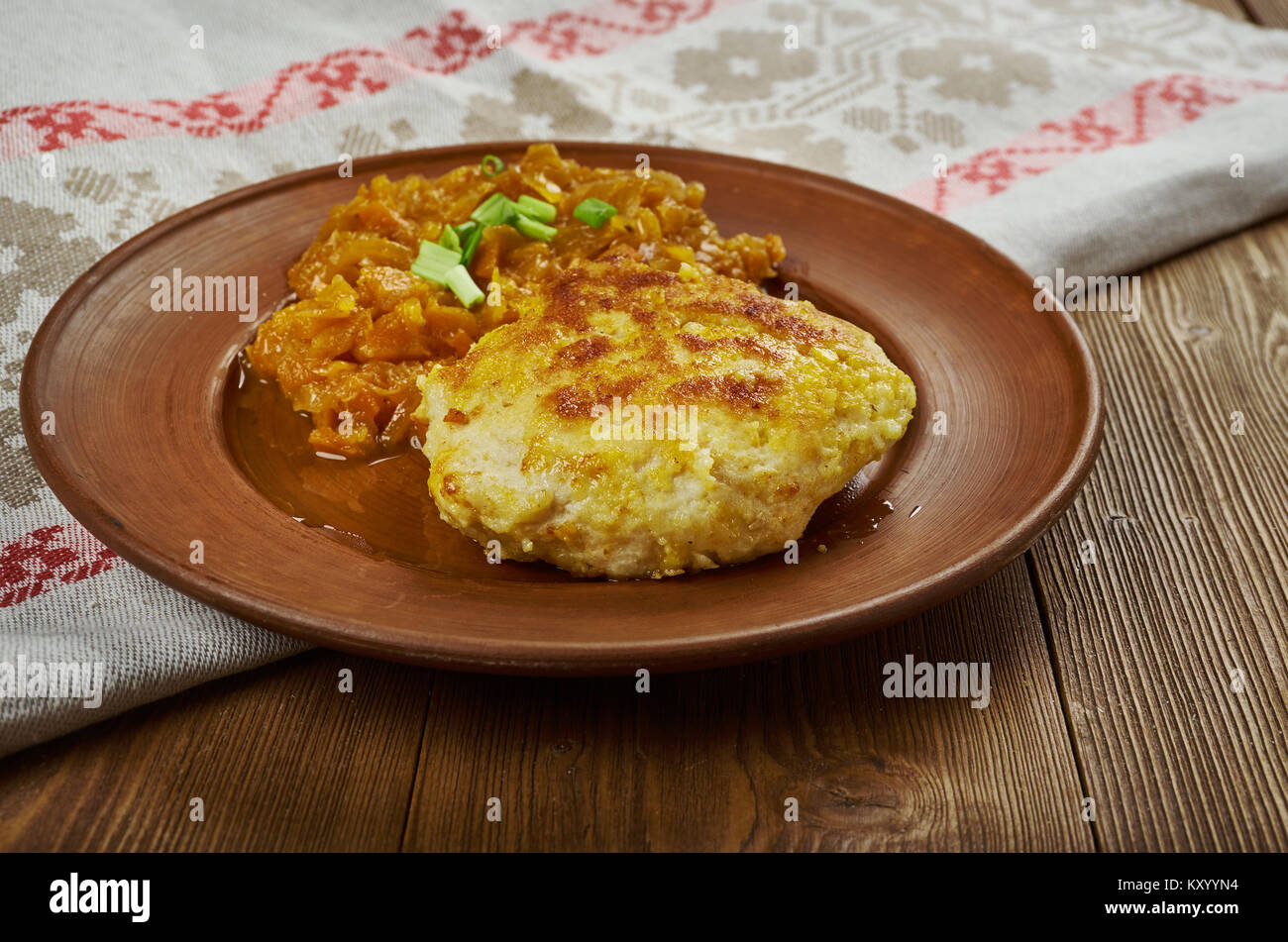 Kotlet Kurczeta - Polish Breaded Chicken Cutlets Stock Photo - Alamy