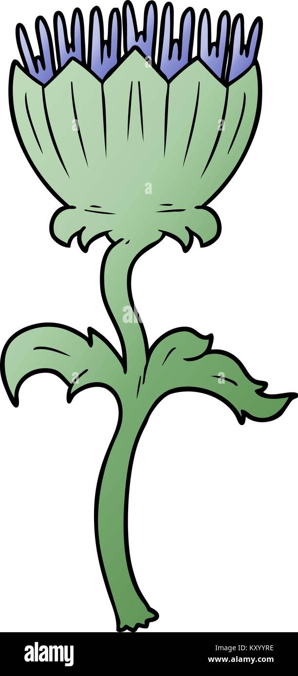 Scottish thistle drawing Stock Vector Images - Alamy