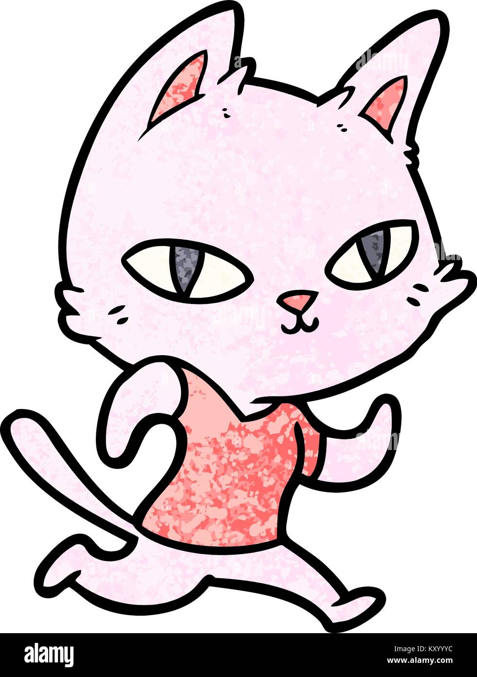 cartoon cat running Stock Vector Image & Art - Alamy