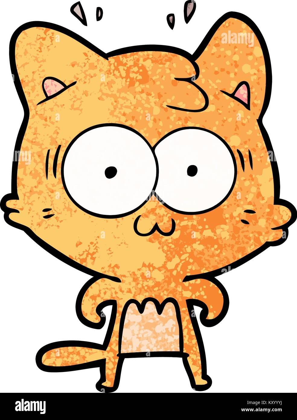 cartoon surprised cat Stock Vector Image & Art - Alamy