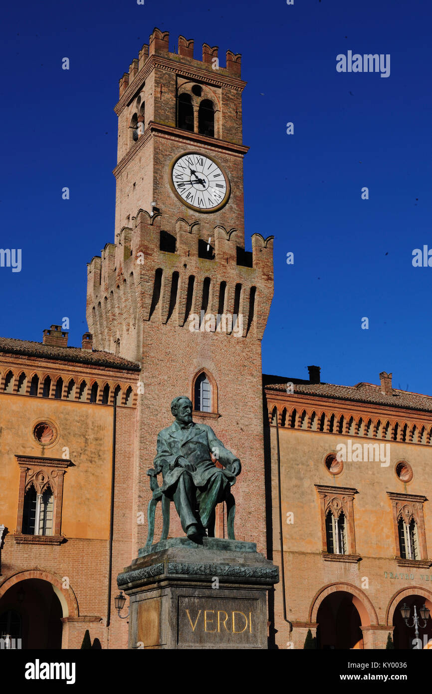 statue, Giuseppe Verdi Theater, 2012, Busseto, Italy Stock Photo - Alamy