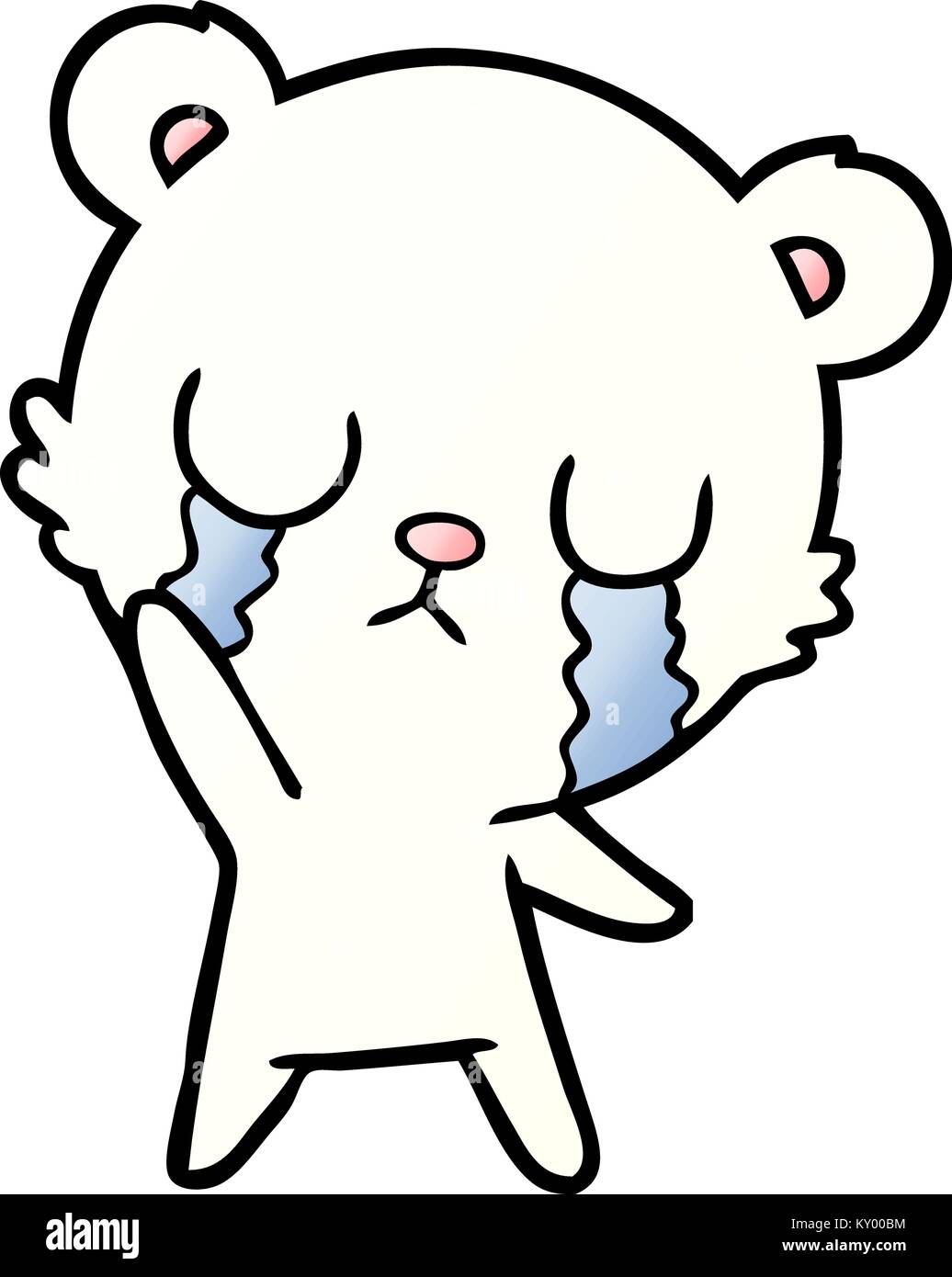 sad little polar bear cartoon Stock Vector Image & Art - Alamy