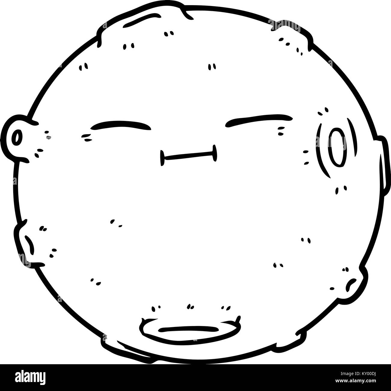 Cartoon moon Black and White Stock Photos & Images - Alamy