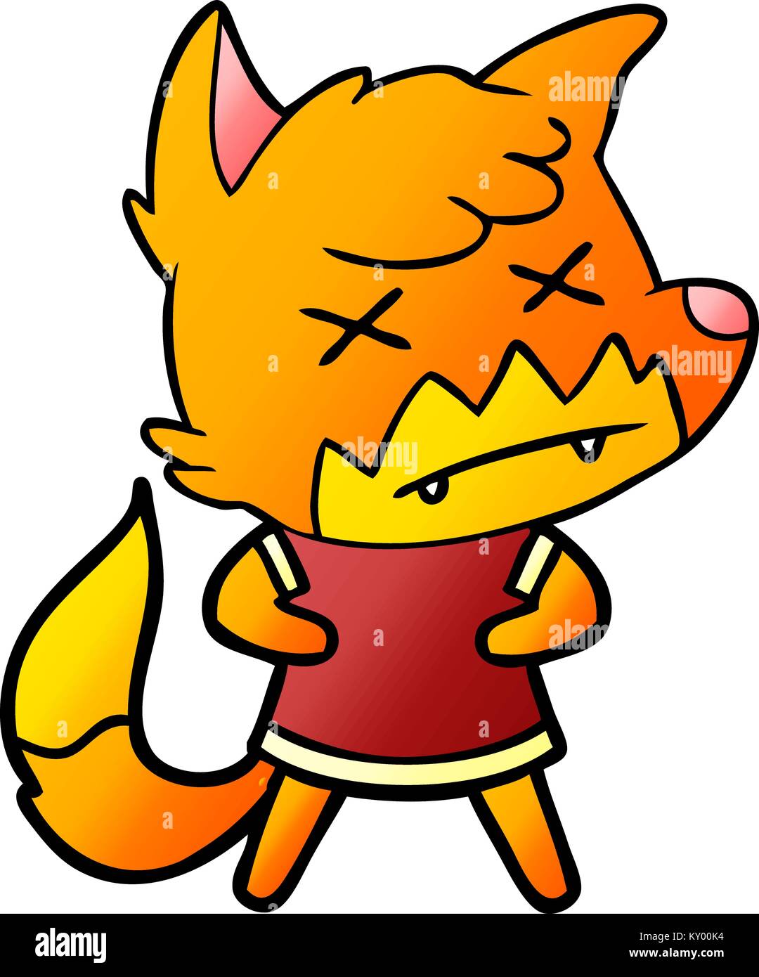 fox cartoon character Stock Vector Image & Art - Alamy