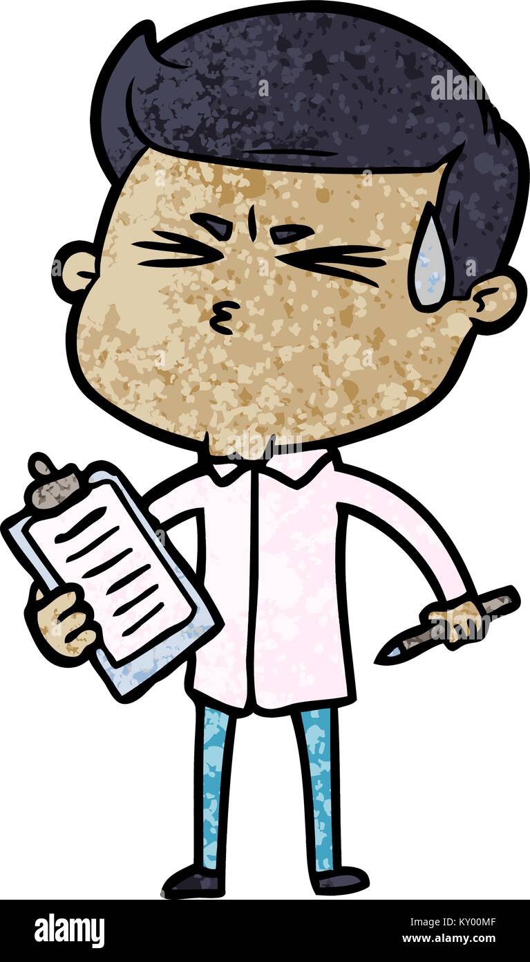 cartoon man sweating Stock Vector Image & Art - Alamy