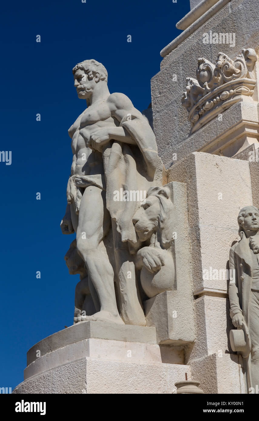 Plaza de España in Cadiz,Spain commemorating the Spanish Constitution ...