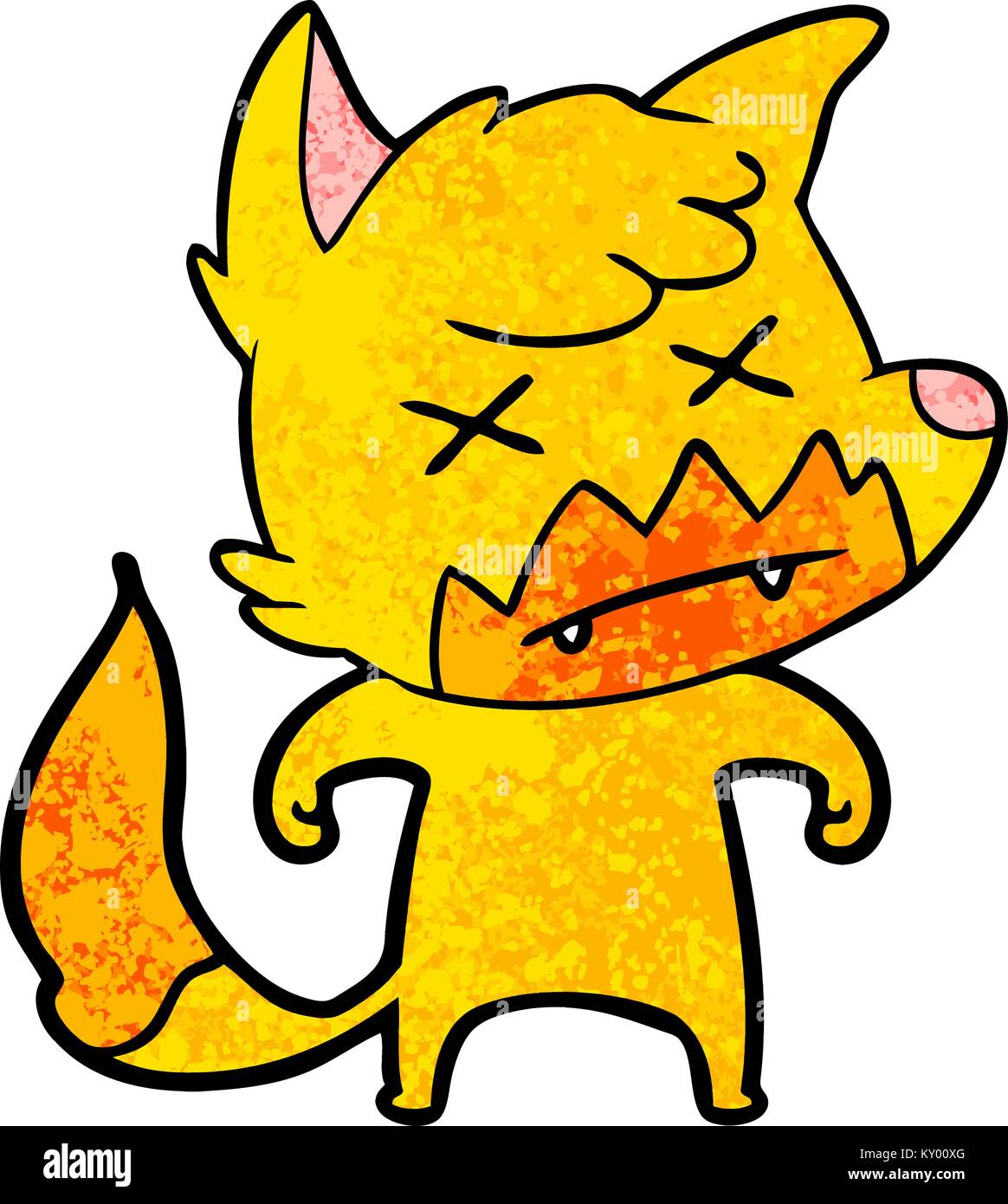 dead fox cartoon character Stock Vector Image & Art - Alamy