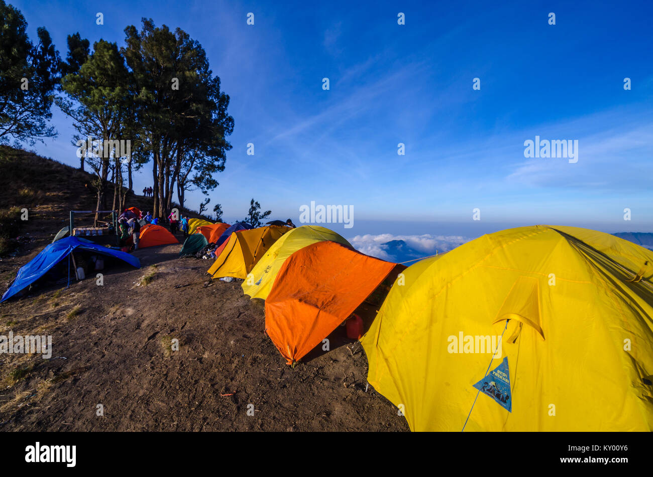 Rinjani base camp hi-res stock photography and images - Alamy
