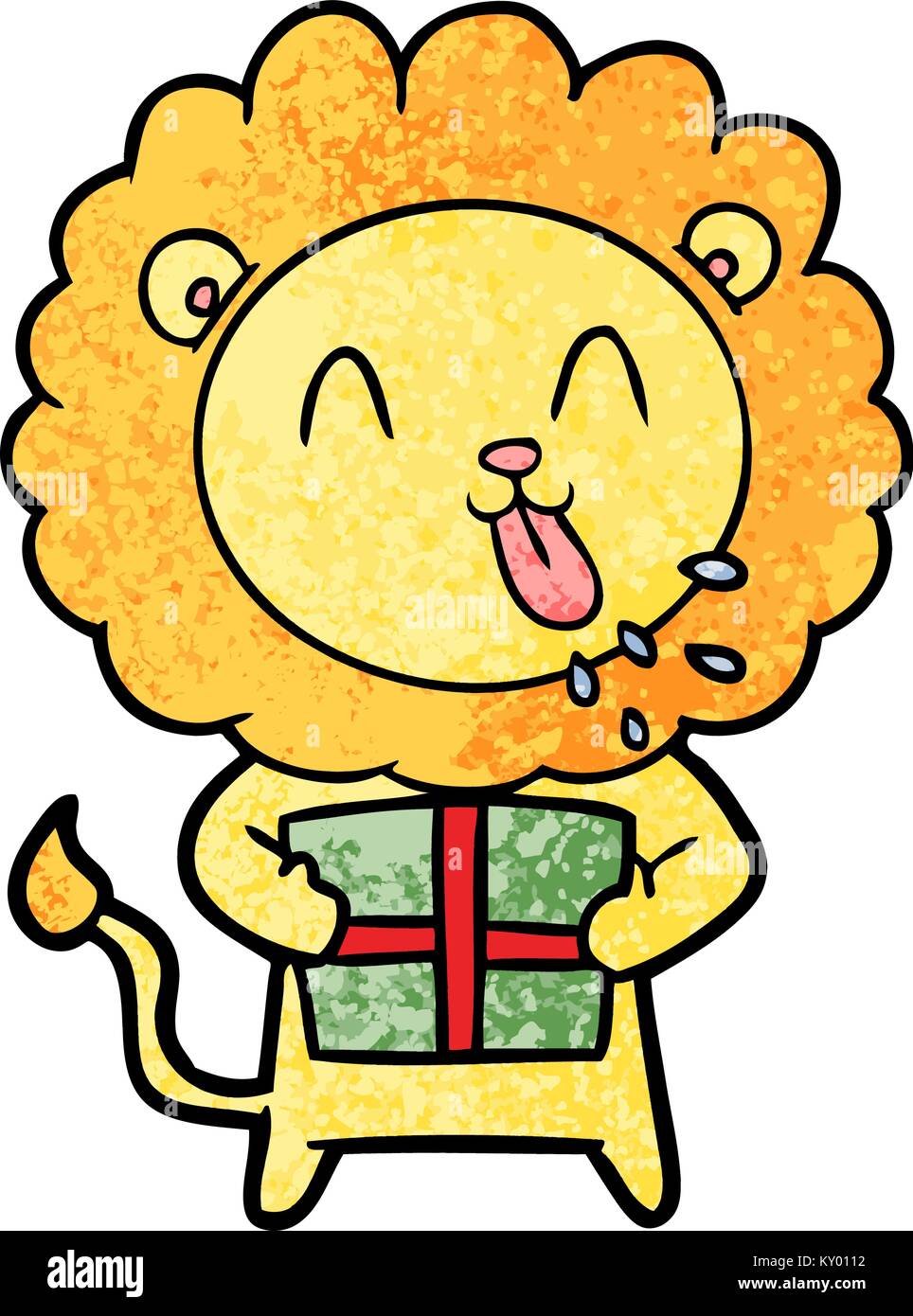 happy cartoon lion Stock Vector Image & Art - Alamy