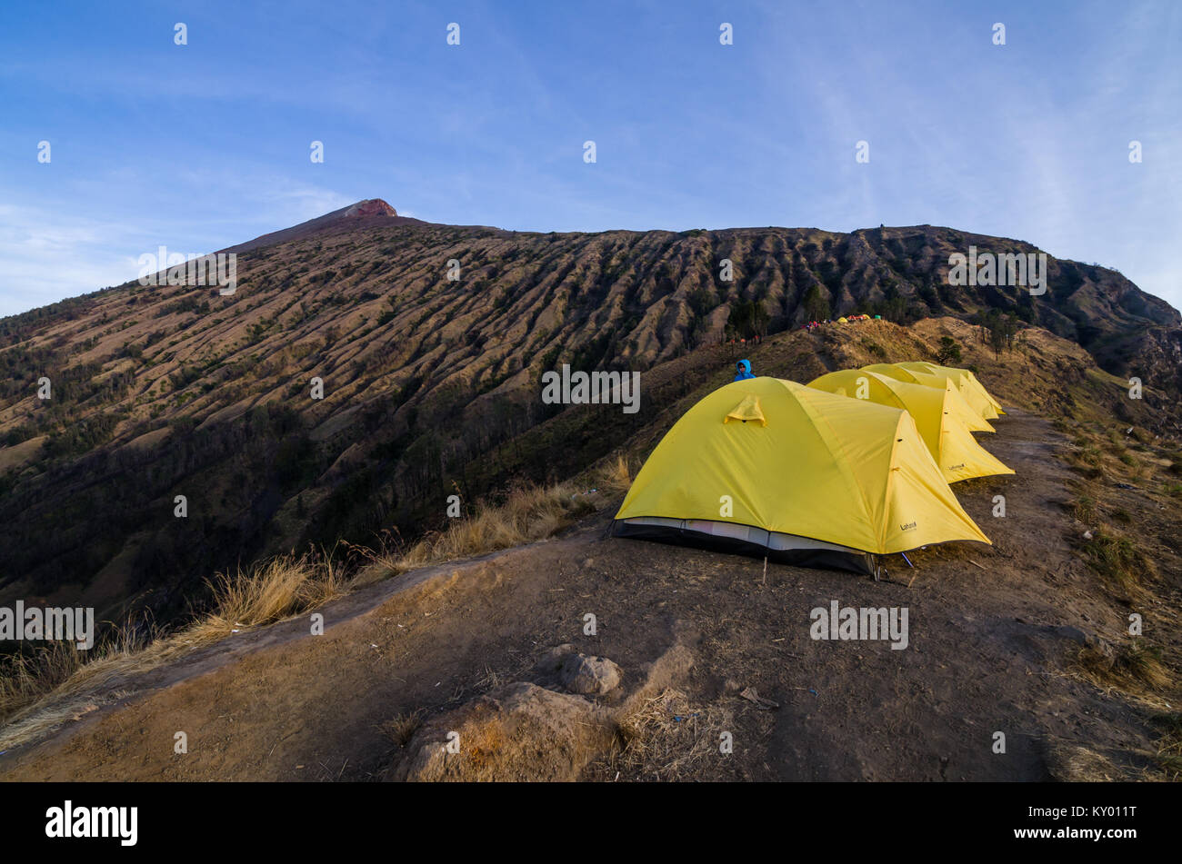 Rinjani base camp hi-res stock photography and images - Alamy