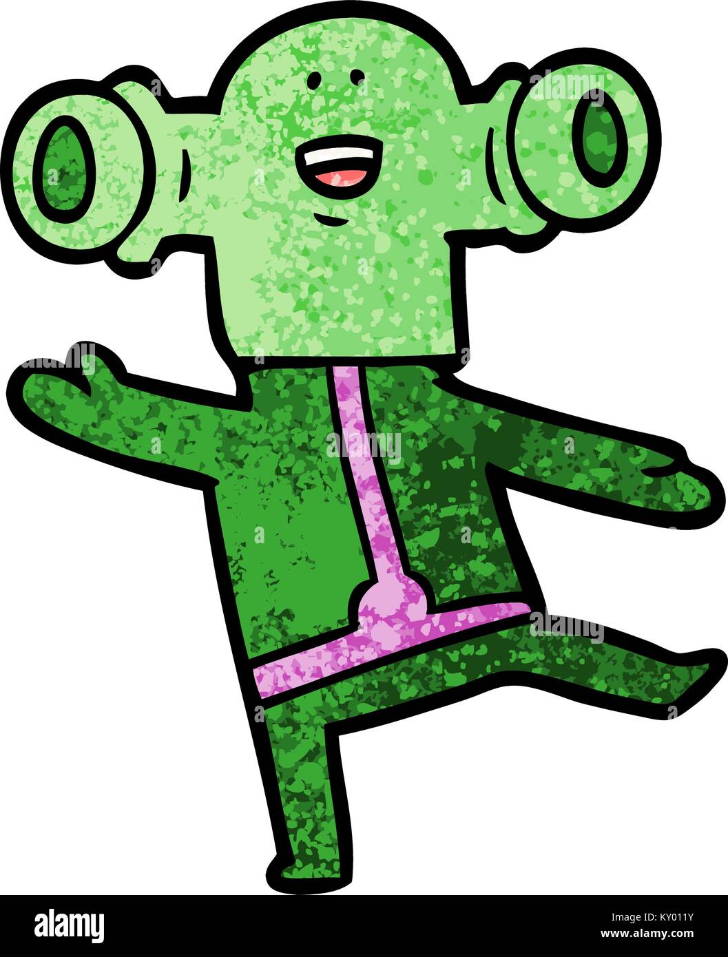 friendly cartoon alien Stock Vector Image & Art - Alamy