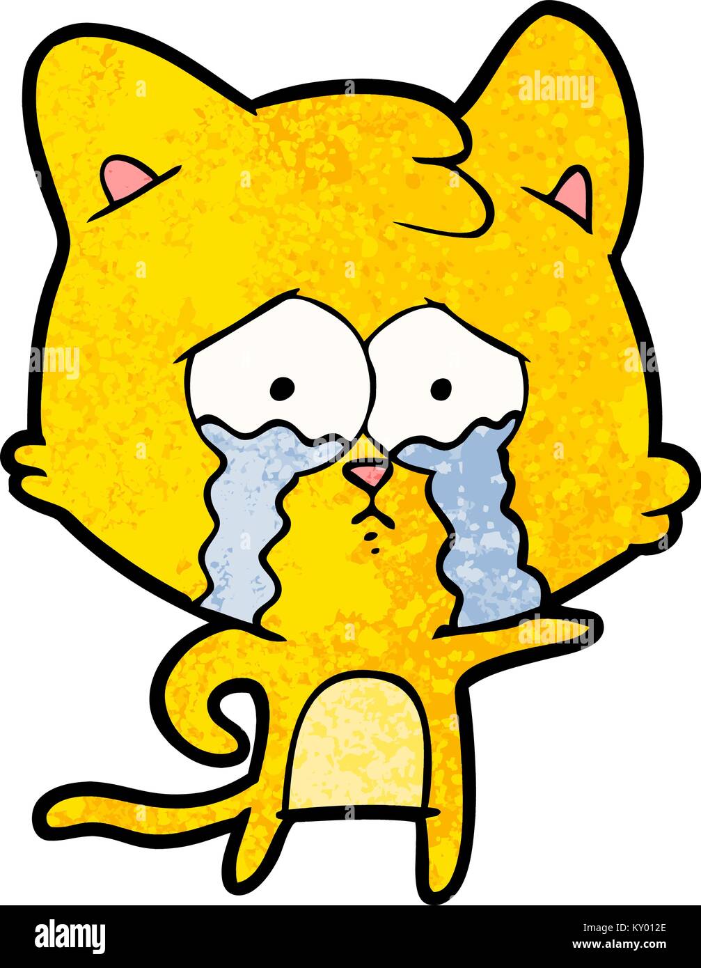 cartoon crying cat Stock Vector Image & Art - Alamy