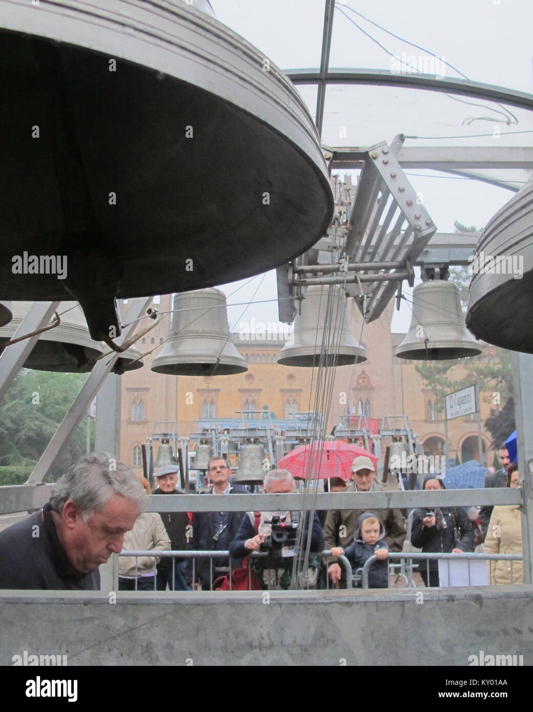 People, bells, 2013, Verdi Museum, Roncole Verdi, Busseto, Italy Stock ...