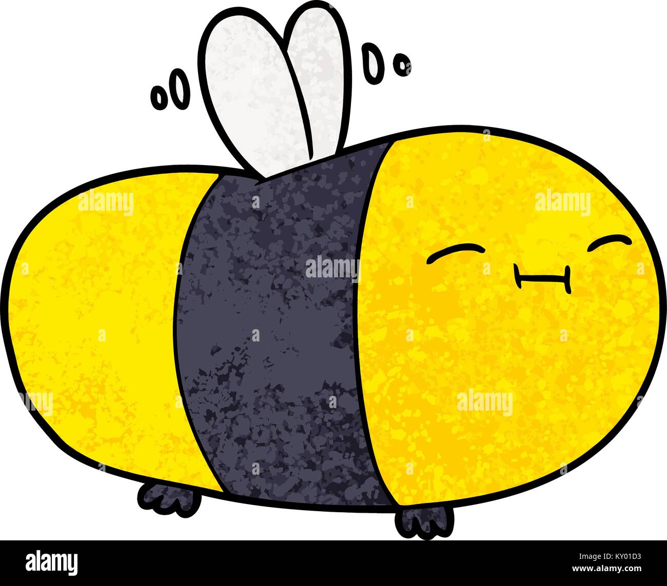 happy cartoon bee Stock Vector Image & Art - Alamy