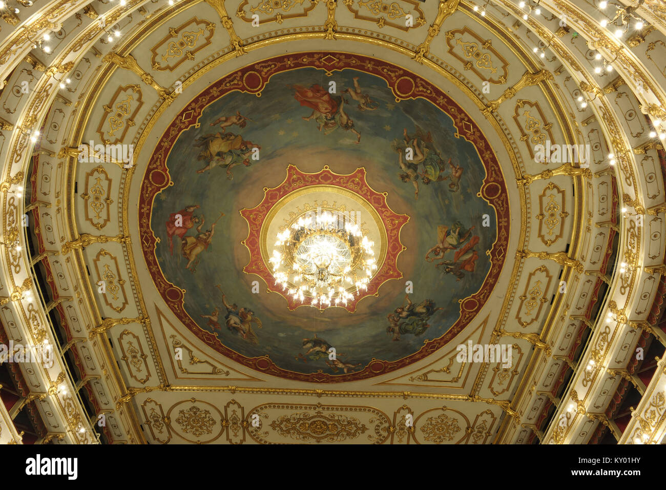 Neoclassical architecture ceiling italy hi-res stock photography and ...