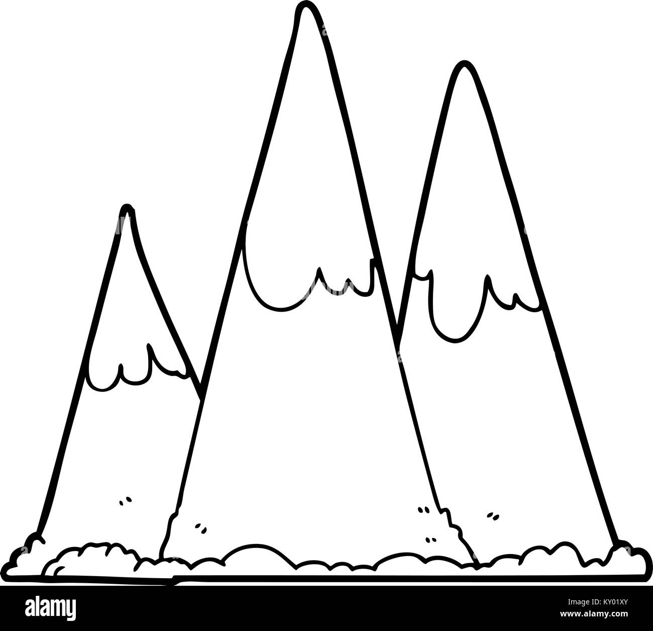 Cartoon hills Black and White Stock Photos & Images - Alamy