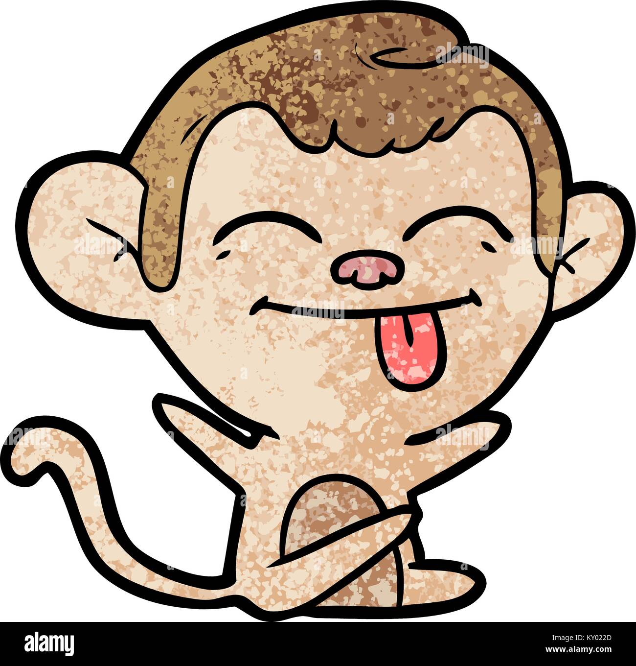 funny cartoon monkey Stock Vector Image & Art - Alamy
