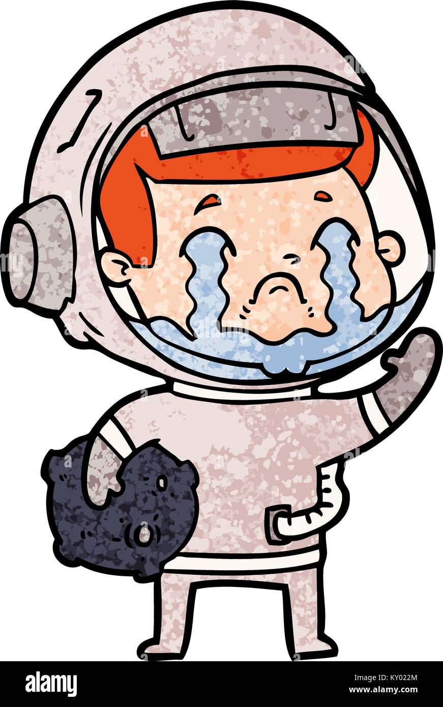 cartoon crying astronaut Stock Vector Image & Art - Alamy
