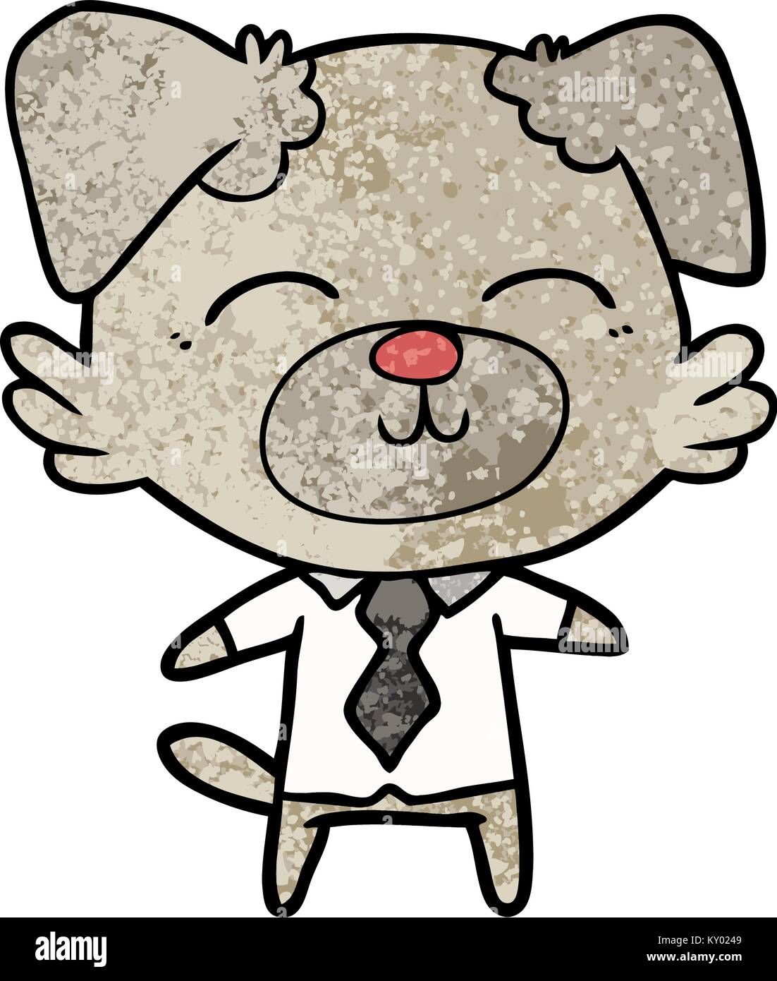 cartoon dog manager Stock Vector Image & Art - Alamy