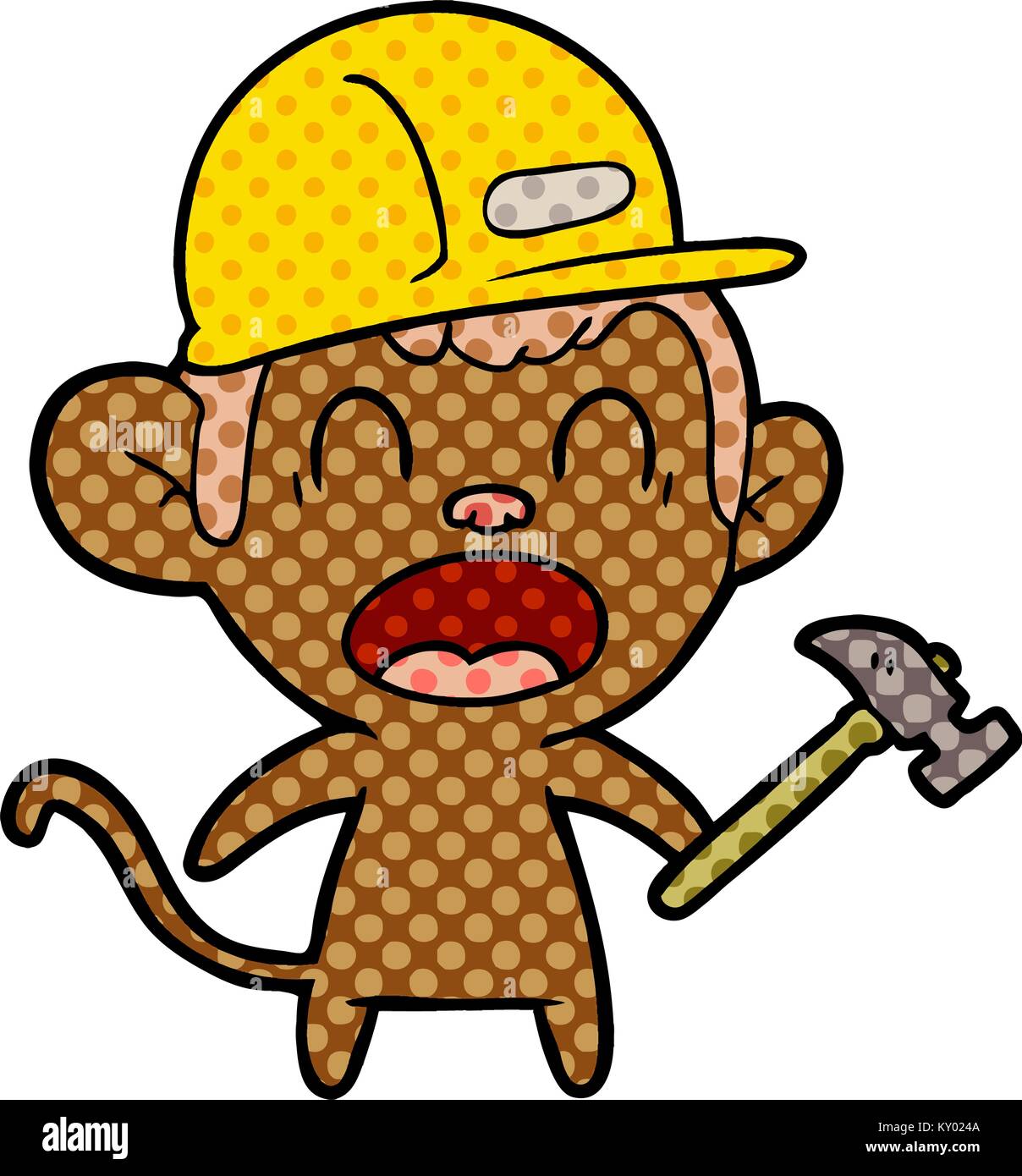 shouting cartoon monkey Stock Vector Image & Art - Alamy