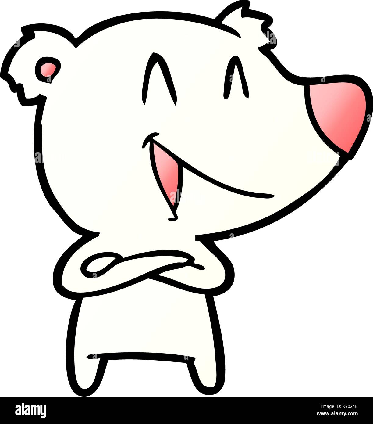 happy polar bear cartoon Stock Vector Image & Art - Alamy