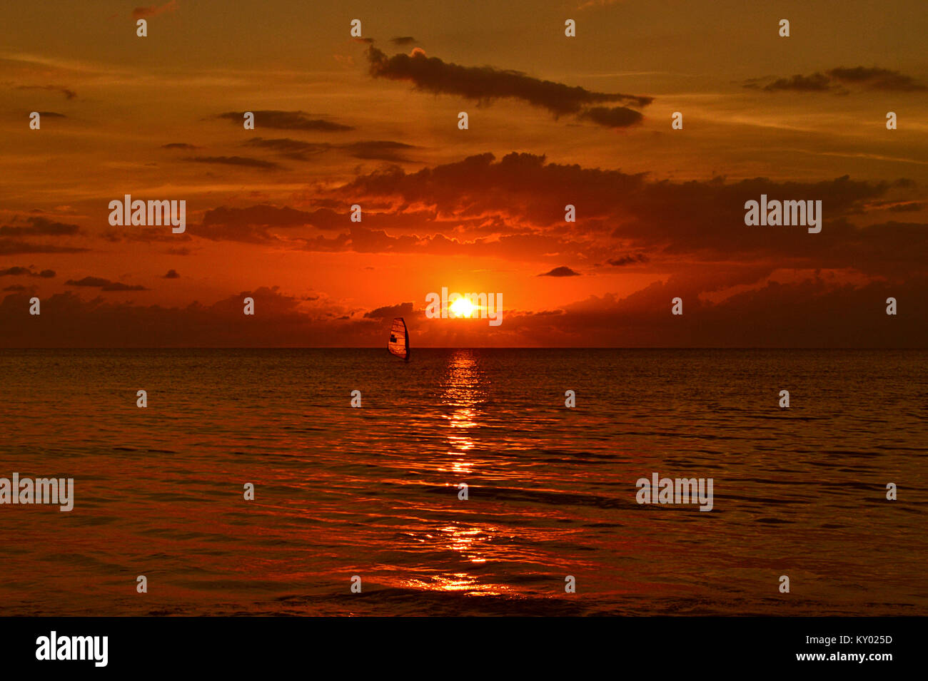 afternoon activities during sunset Stock Photo - Alamy