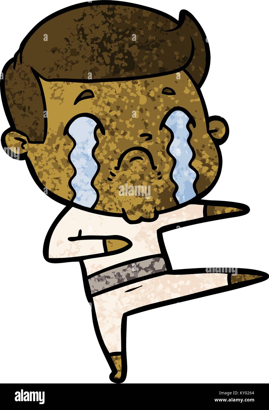 cartoon man crying Stock Vector Image & Art - Alamy