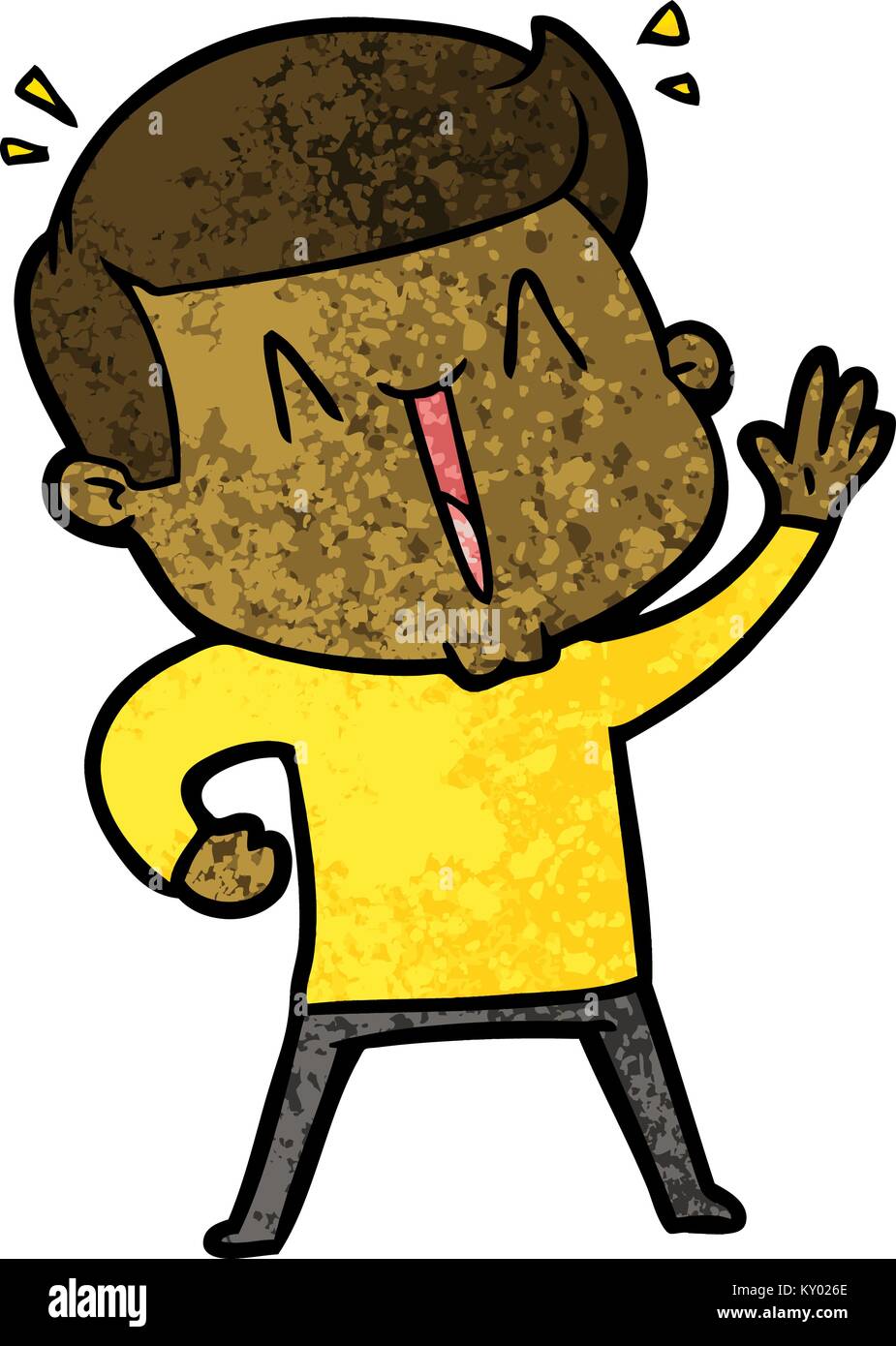 cartoon happy man Stock Vector Image & Art - Alamy