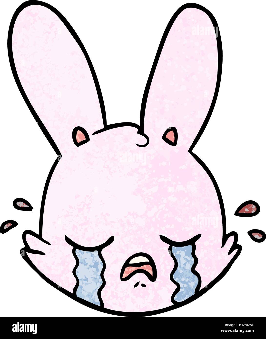 cartoon crying bunny face Stock Vector Image & Art - Alamy