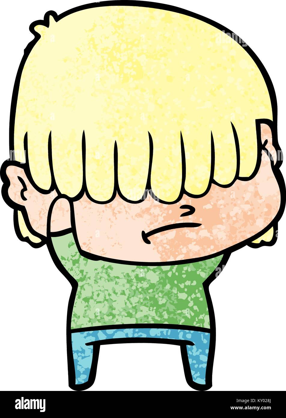 cartoon boy with untidy hair Stock Vector Image & Art - Alamy