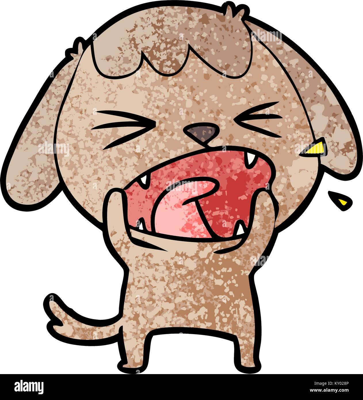cute cartoon dog barking Stock Vector Image & Art - Alamy