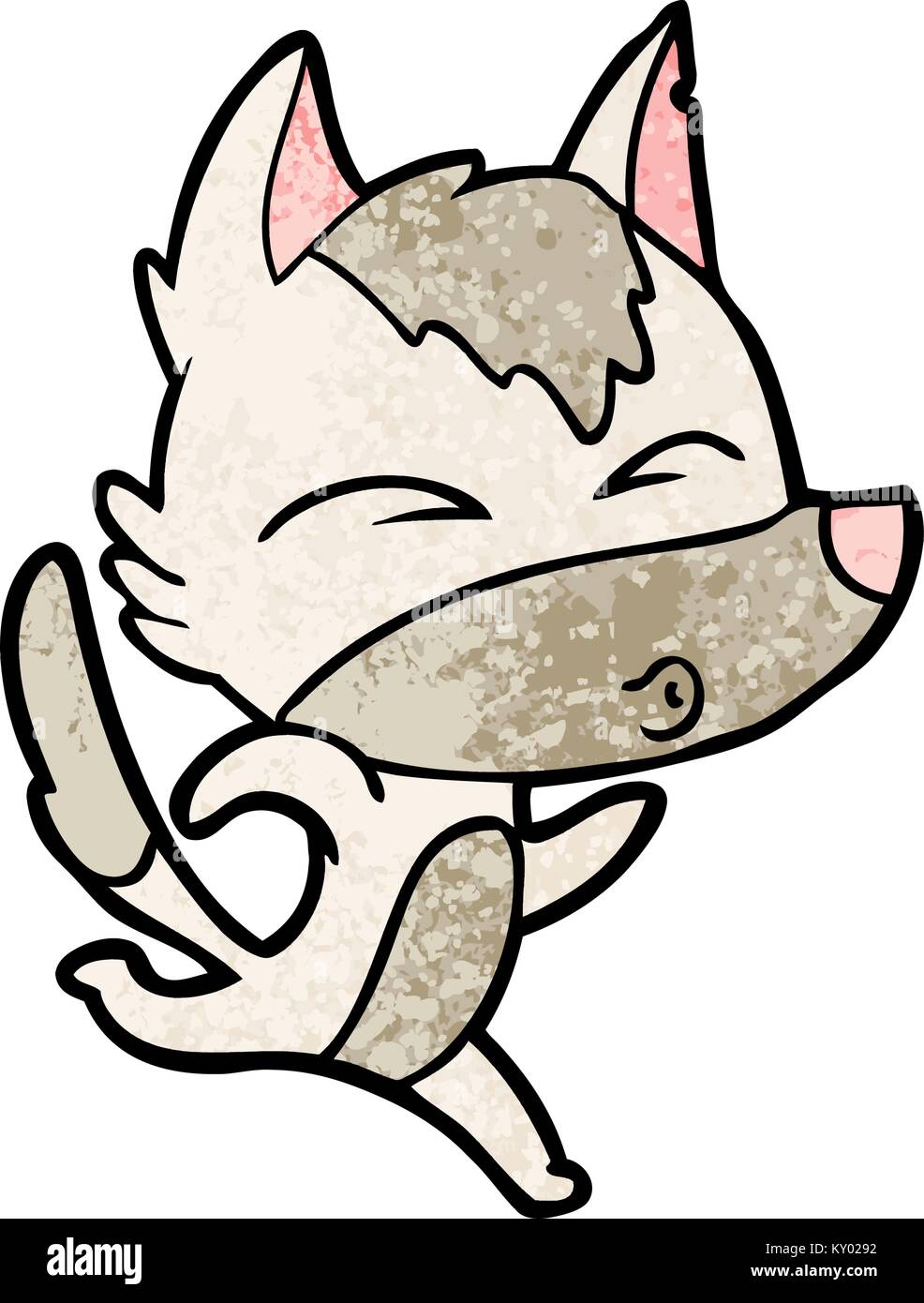 cartoon wolf running Stock Vector Image & Art - Alamy