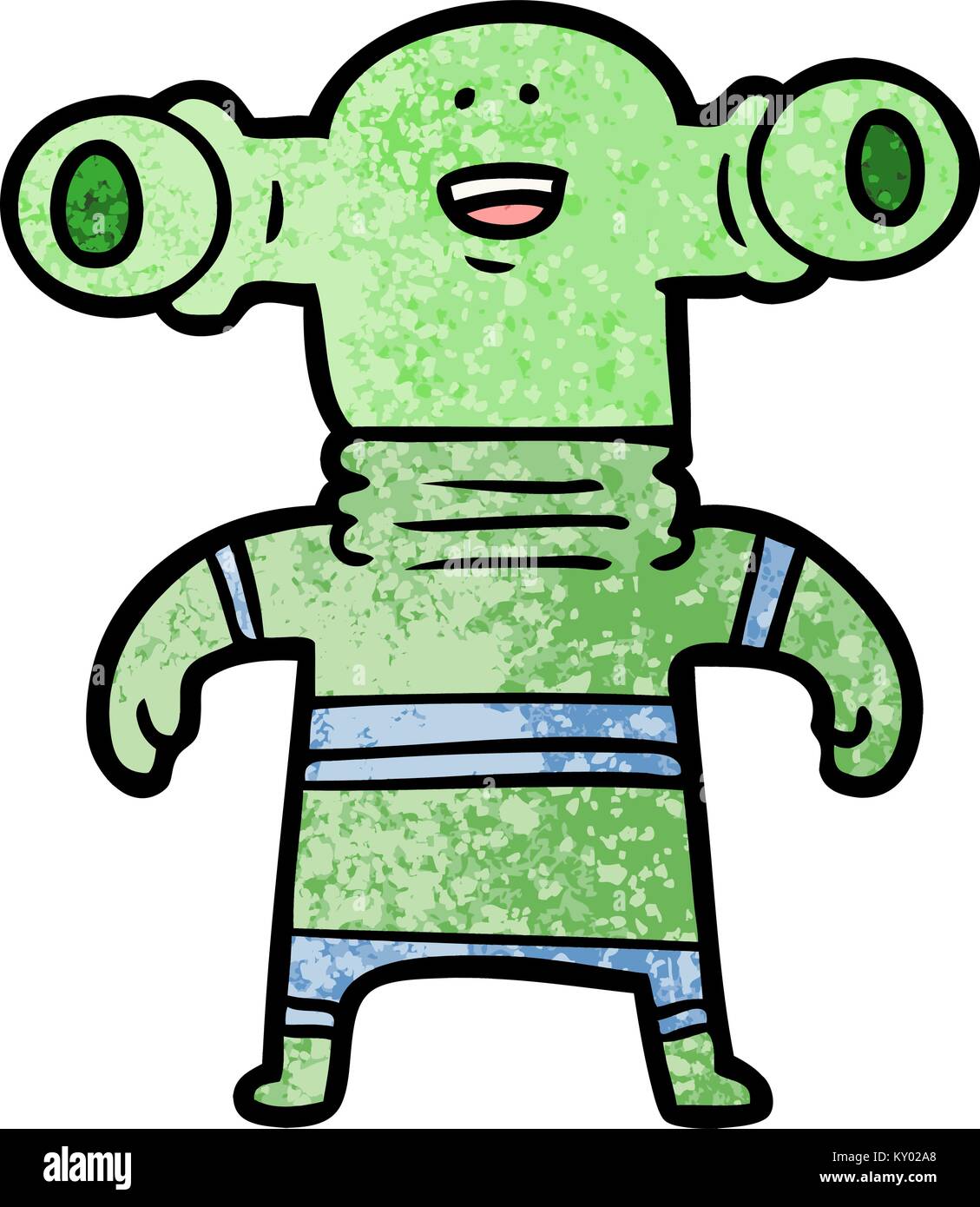 friendly cartoon alien Stock Vector Image & Art - Alamy